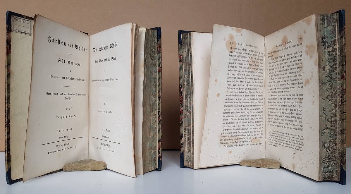 Ranke, Leopold. Die römischen Päpste, ihre Kirche und ihr Staat im ...